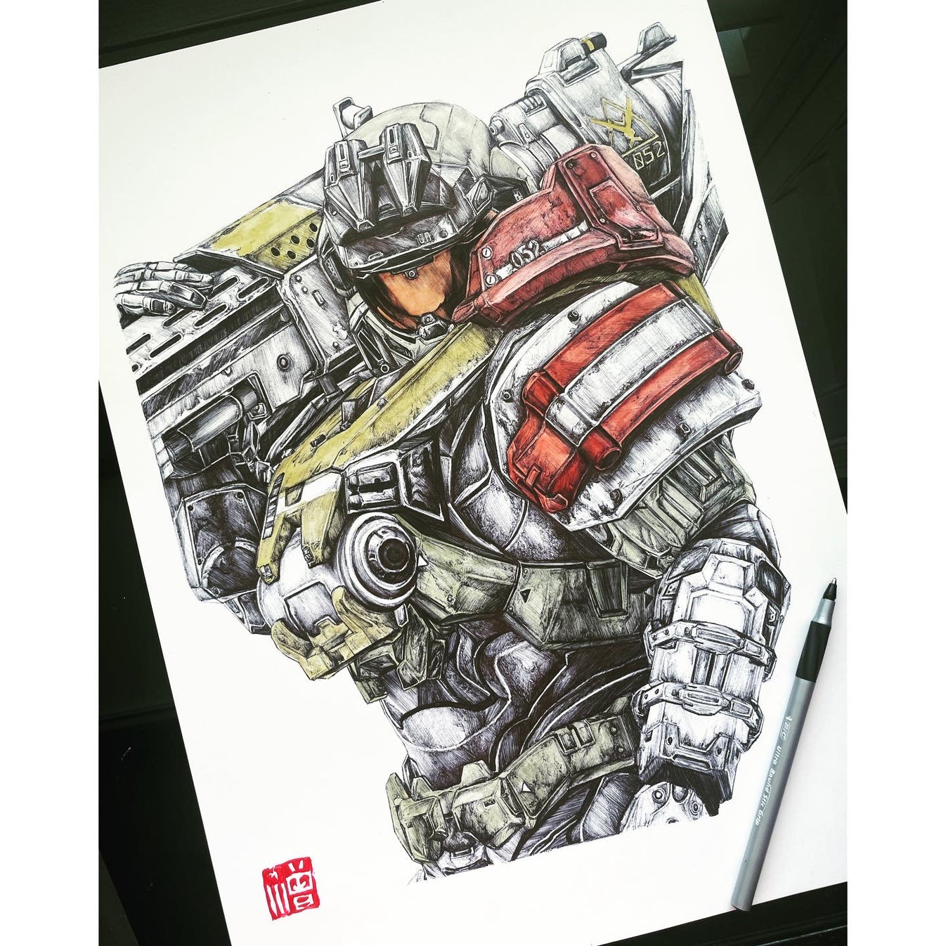 Halo Art Print - Noble Five: Jorge-052 - NOBLE Team Series | Inspired ...