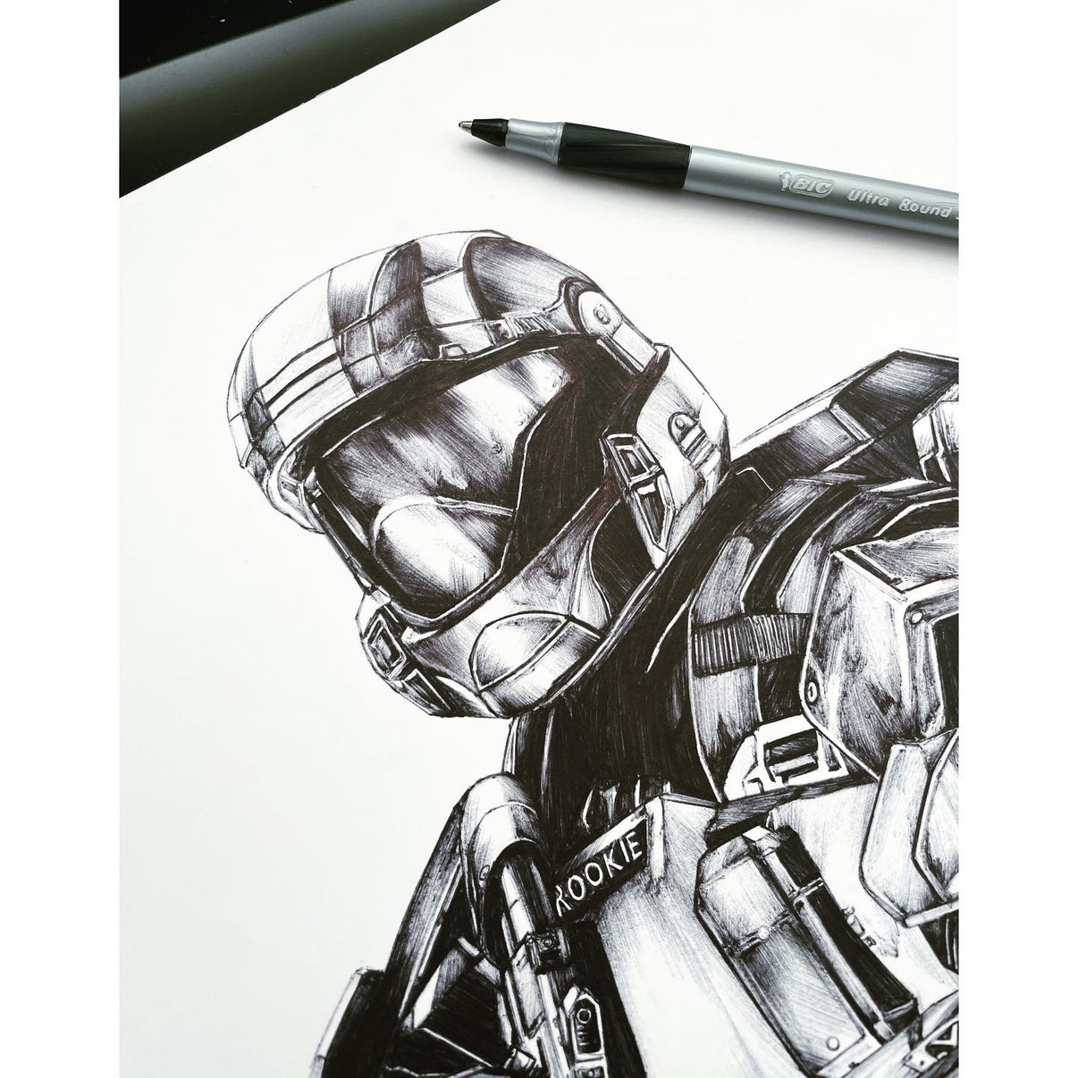 Halo Art Print & Poster- ODST: The Rookie Portrait | Fan Art Inspired ...